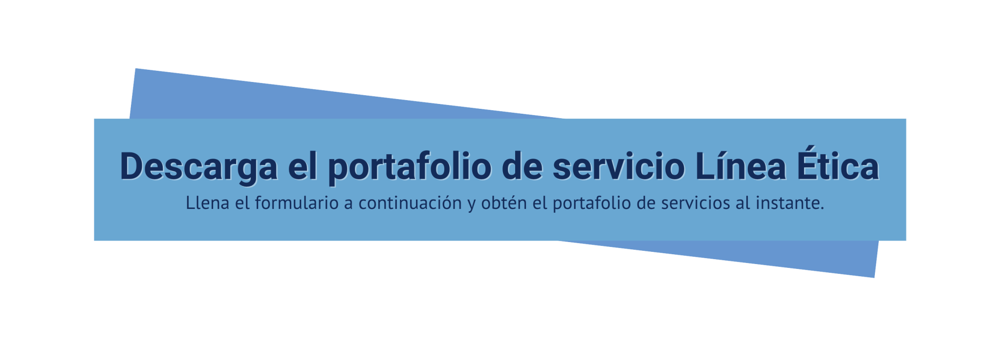 Reporting channels and a line of ethics